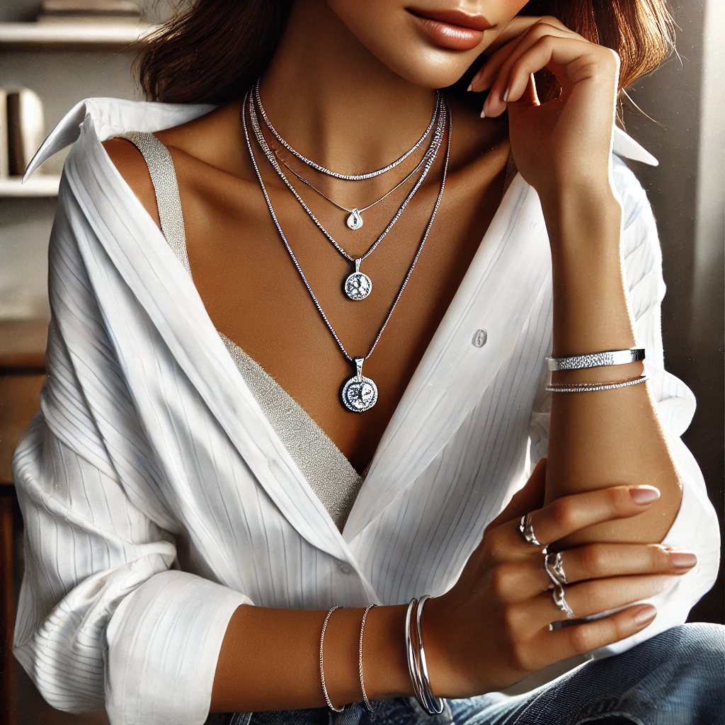 How to Style Silver Jewelry with Moissanite in Everyday Looks – Olivia ...